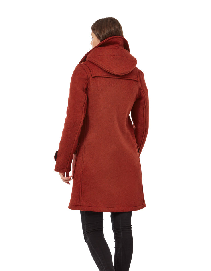Women's London Classic Fit Duffle Coat Burnt Orange| Original ...